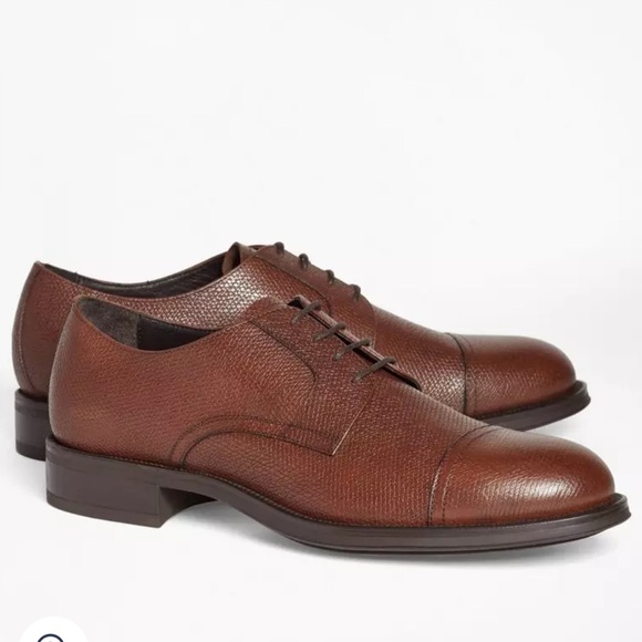 Brooks Brothers | Shoes | Brooks Brothers 818 Brown Pebbled Leather ...